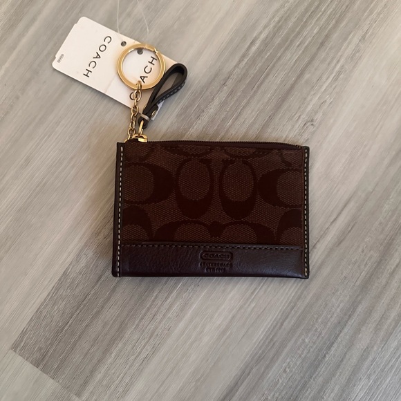 Coach | Accessories | Coach Brown Card Holder Mini Skinny | Poshmark